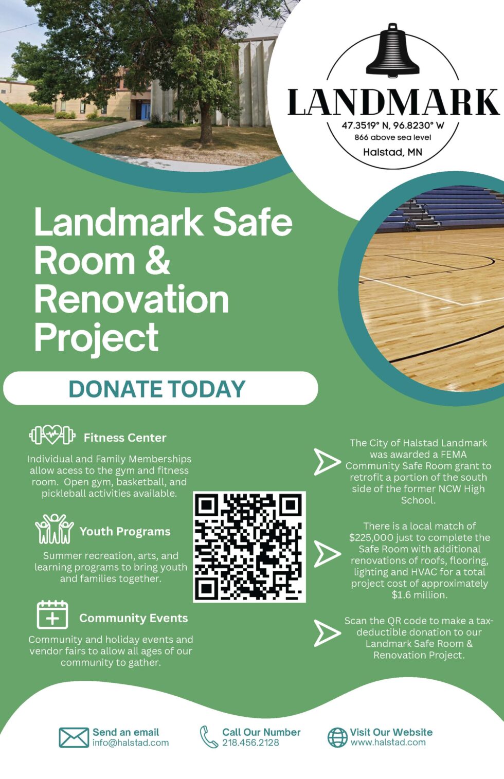 Halstad Awarded a FEMA Community Safe Room Grant - Halstad